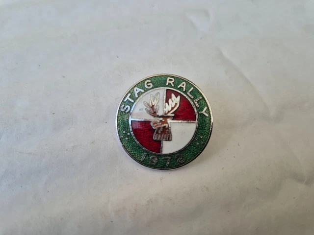 VINTAGE STAG RALLY 1972 Motorcycle Club Bike Enamel Pin Badge $30.51 ...