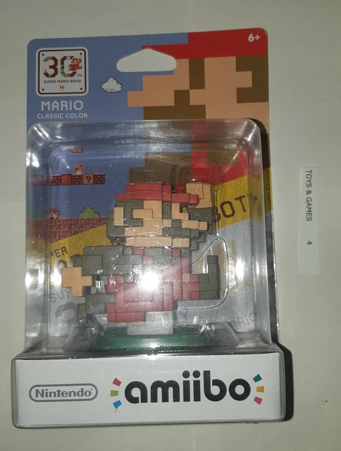 NINTENDO AMIIBO MARIO Classic Color 30th Anniversary Super Mario Bros ...