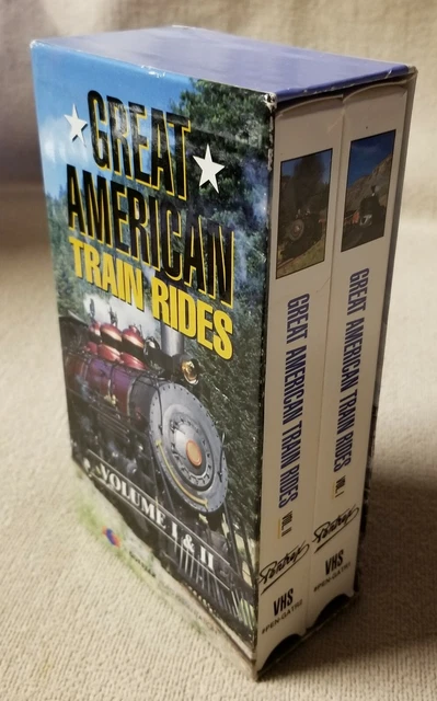 GREAT AMERICAN TRAIN Rides 2 VHS Video Tape Box Set Pentrex 1994 ...