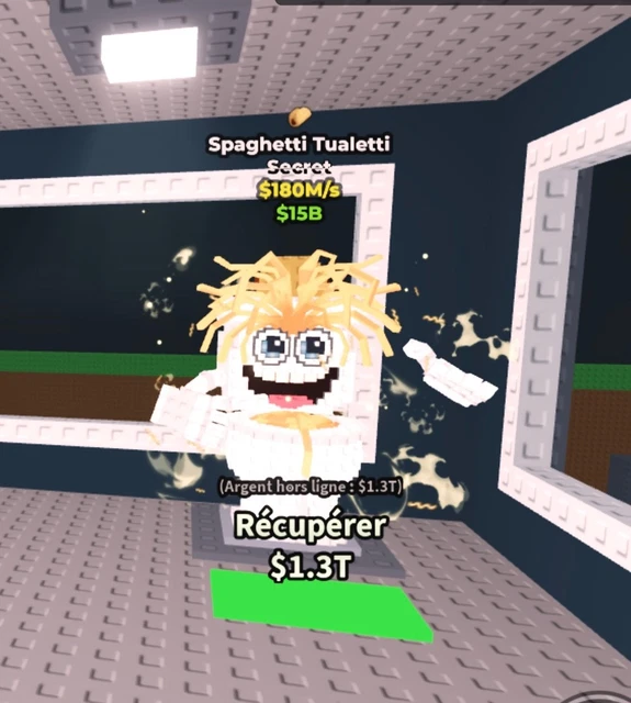 STEAL A BRAINROT Spaghetti Tualetti 180m/s EUR 25,00 - PicClick FR