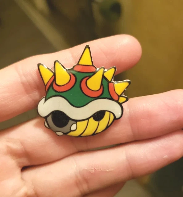 NINTENDO, SUPER MARIO bros, Bowser shell, custom resin Pin, only 1. EUR ...