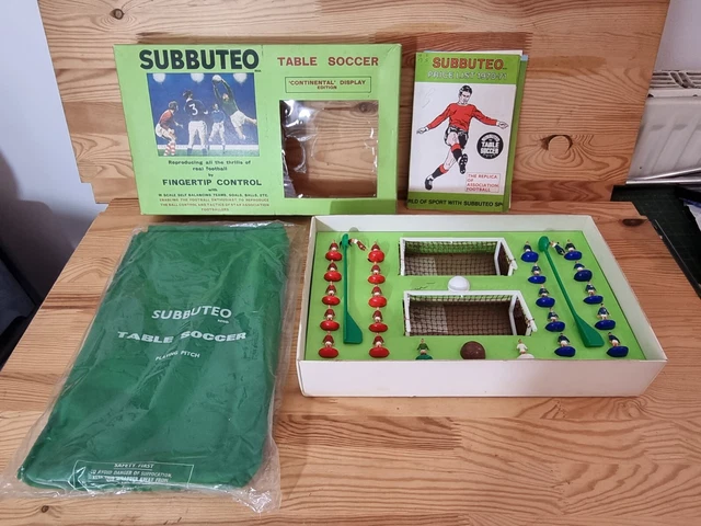 VINTAGE SUBBUTEO TABLE Soccer. 'Continental' Display Editon. 1969. Complete. £20.00 - PicClick UK