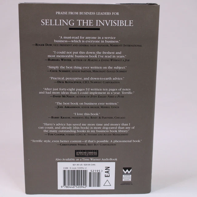 SELLING THE INVISIBLE A Field Guide To Modern Marketing By Beckwith ...