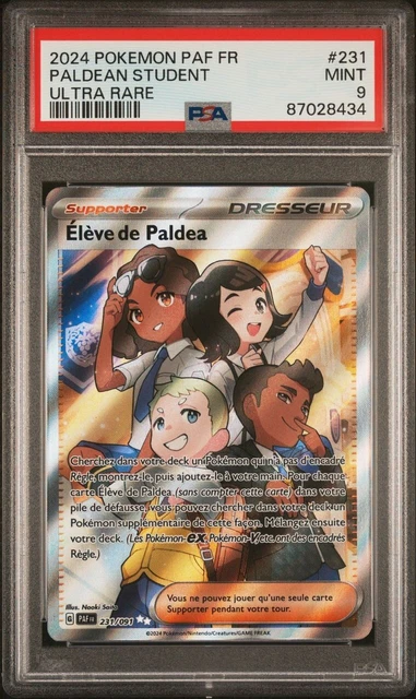 CARTE POKÉMON : Eleve De Paldea 231/090 - Psa 9 - Destinees De Paldea EUR 1,50 - PicClick FR