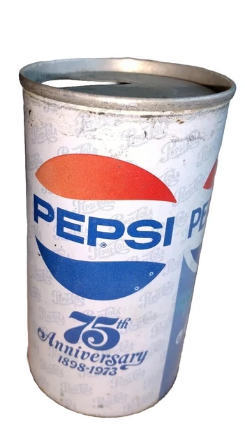 2 VINTAGE 1970'S Pepsi-Cola Pull Tab Steel Soda Pop Cans, 1 Is 75th ...