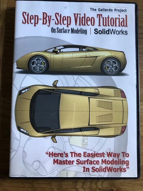 STEP-BY-STEP VIDEO TUTORIAL DVD On Surface Modeling SolidWorks Gallardo ...