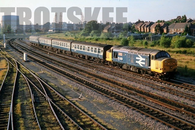 35MM SLIDE BR British Railways Diesel Loco Class 37 37429 Hereford 1988 ...