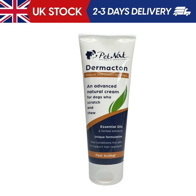 PETNAT DERMACTON CREAM for ITCHY Dogs - Professionally recommended for ...