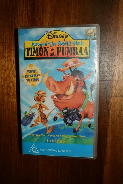 DISNEY AROUND THE World With Timon & Pumbaa Vhs EUR 6,90 - PicClick FR