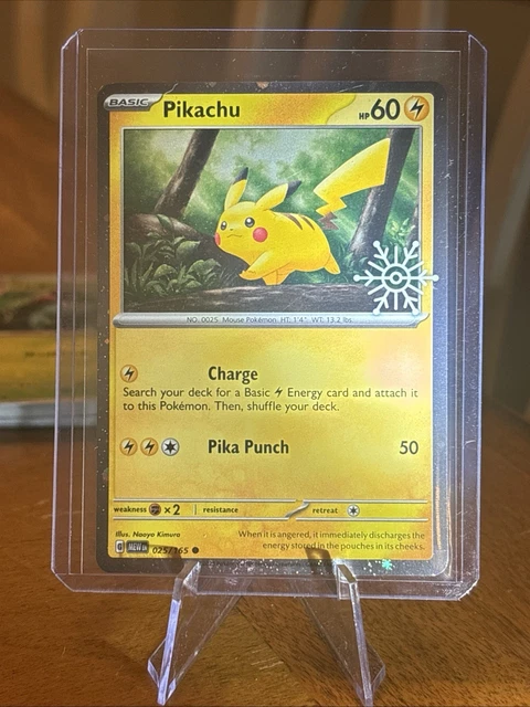 2025 HOLIDAY ADVENT Calendar Pikachu 025/165 Festive STAMP Promo $7.00 ...