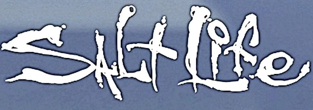 SALT LIFE SIGNATURE "WHITE" SMALL 6 inch UV Rated Vinyl DECAL $9.49 ...