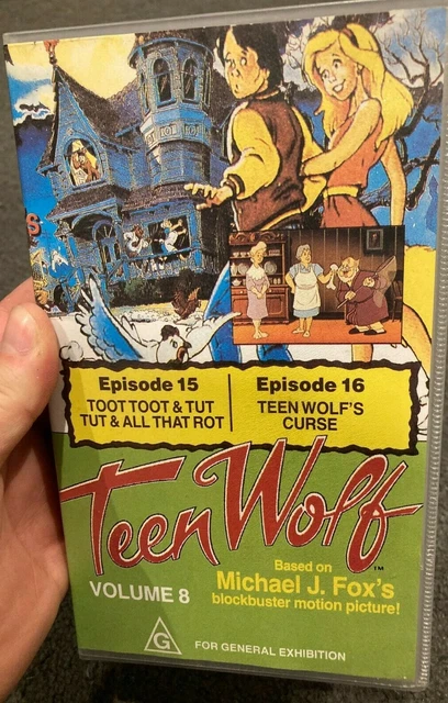TEEN WOLF VOLUME 8 VHS VIDEO TAPE (80s animated / cartoon series) RARE ...