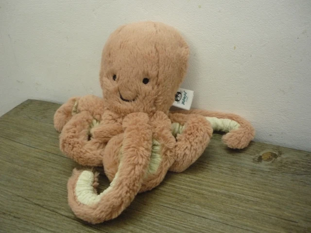 JELLYCAT ODELL SUPER Soft Small 22cm Pink Octopus Plush Toy £19.99 ...