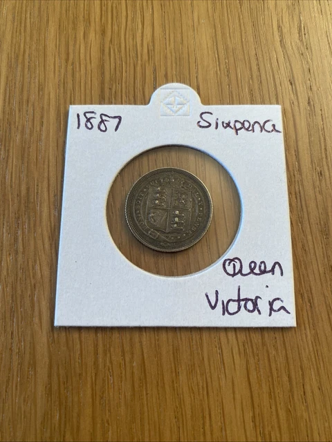 1887 QUEEN VICTORIA Silver Sixpence Coin £0.99 - PicClick UK