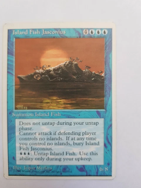 MAGIC THE GATHERING - Island Fish Jasconius - 4th Edition - Lightly ...