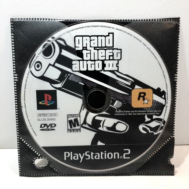 PS2 GRAND THEFT Auto III Disc Only (GTA 3 - Sony PlayStation 2 PS2 ...