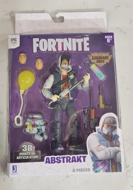 FORTNITE LEGENDARY SERIES Abstrakt 6 Inch Action Figure 8 Pieces New ...