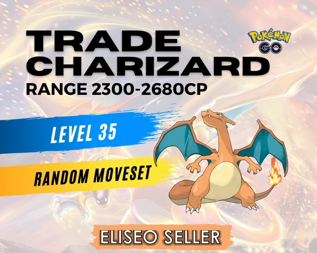 TRADE CHARIZARD - Pokemon Charizard lvl 35 GO - Pokémon GO Rare ...