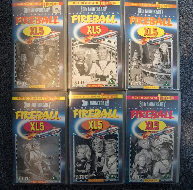 GERRY ANDERSON'S FIREBALL XL5 TV series - vhs tapes 1 to 6 - Job Lot £0 ...