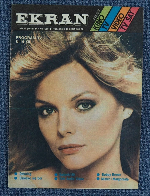 MICHELLE PFEIFFER POLAND 1989 EKRAN Marilyn Monroe,Bobby Brown,Sonia ...