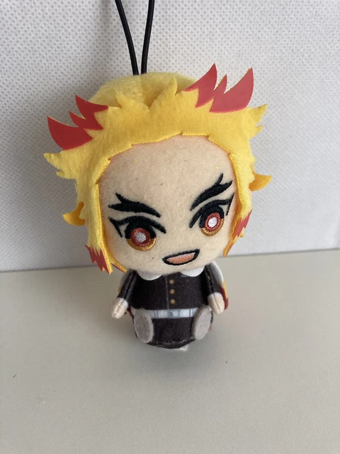 BANPRESTO DEMON SLAYER Plush Kyojuro Rengoku Flame Hashira Hanging ...