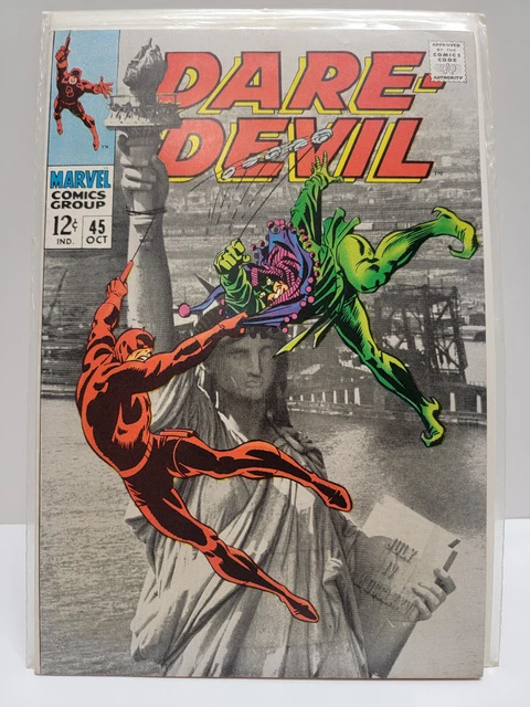 DAREDEVIL # 45 VF Vs. The JESTER - PHOTO COVER - HIGH GRADE Silver Age ...