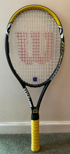 WILSON HYPER HAMMER Carbon 6.3 Tennis Racket Power Holes 4 3/8 HS3 re ...