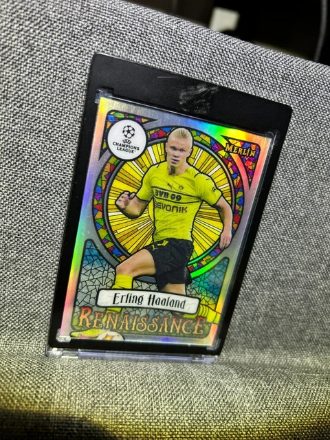 ERLING HAALAND RENAISSANCE Case Hit Topps Merlin Chrome UEFA CL EUR 120 ...