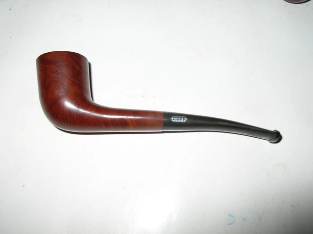 PIPE EN BRUYÈRE droite évasée marquée JEAN DEJAY tuyau marqué ROPP état ...