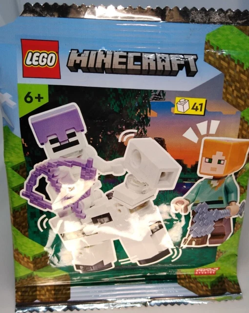 LEGO MINECRAFT - Alex with Skeleton and Skeleton Horse Foil Pack ...