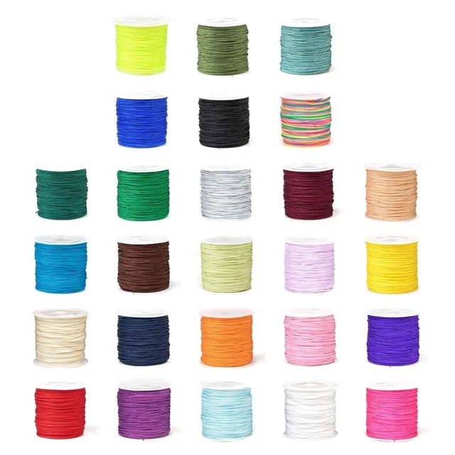 0.8MM 49 YARDS Knotting Cord Beading Bead Thread Colored Craft String ...