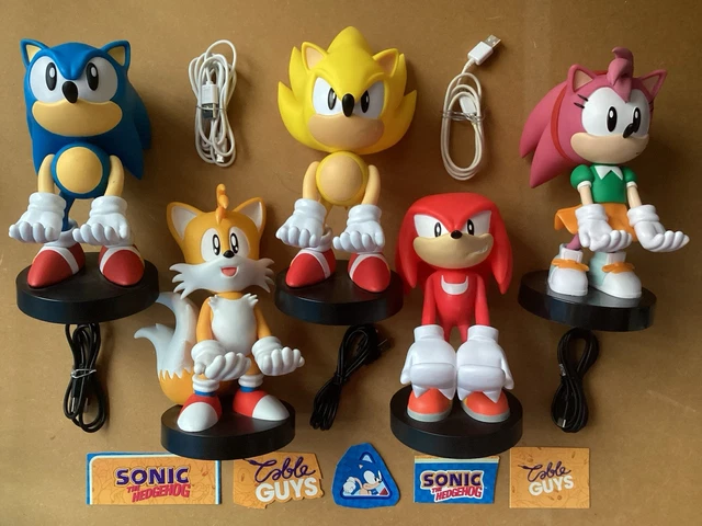 CABLE GUYS 5X Sonic The Hedgehog Tails Knuckles Amy Phone Controller ...