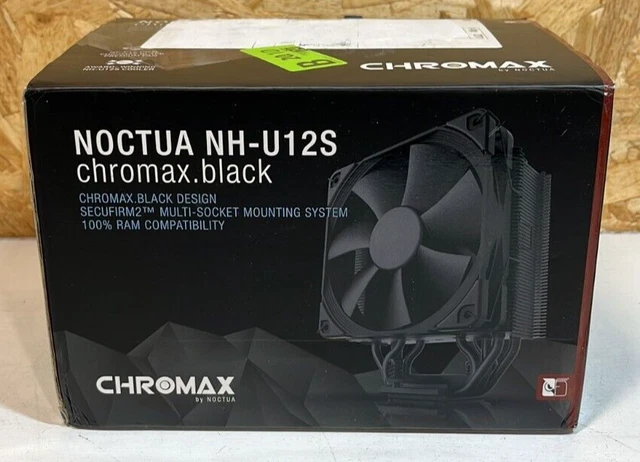 NOCTUA NH-U12S CHROMAX.BLACK, 120mm Single-Tower CPU Cooler (Black) EUR ...