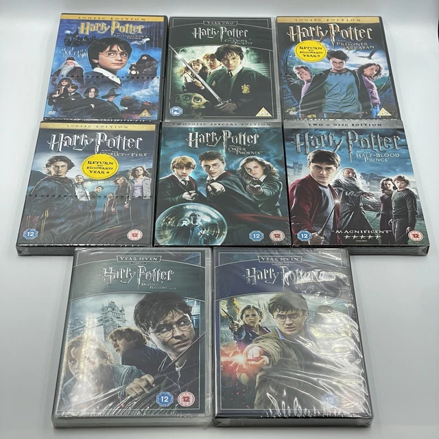 HARRY POTTER [DVD] All 8 Films Complete Collection • 12 Discs • UK R2 ...