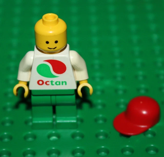 LEGO TOWN MINIFIG Man Octan -White Logo ref oct012 set 6597 10159 9365 ...