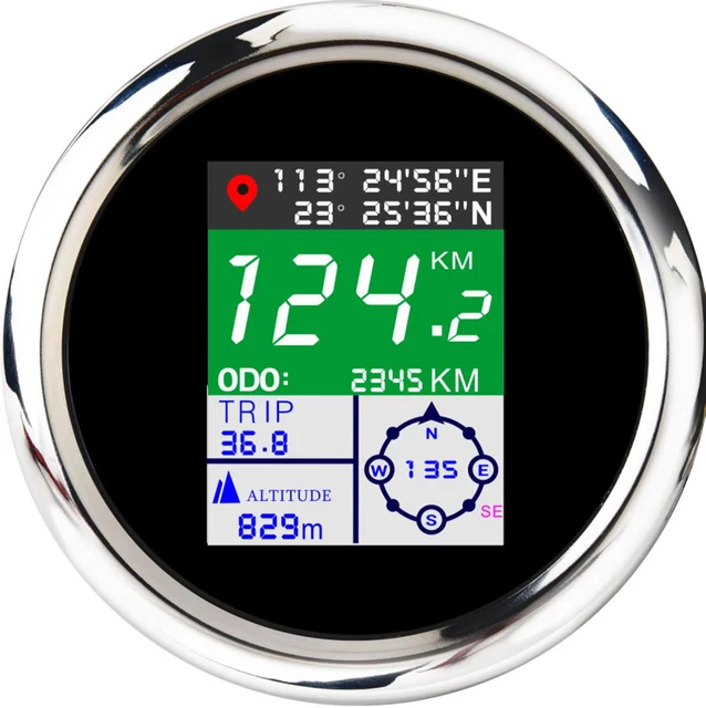 85MM DIGITAL GPS Speedometer Odometer Voltmeter Speed Gauge For Car ...