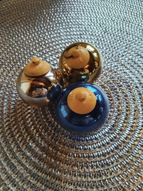 ANCIENNE BOULE DÉCO Noël 5cm Vergo VG Goetzenbruck Meisenthal Sapin ...