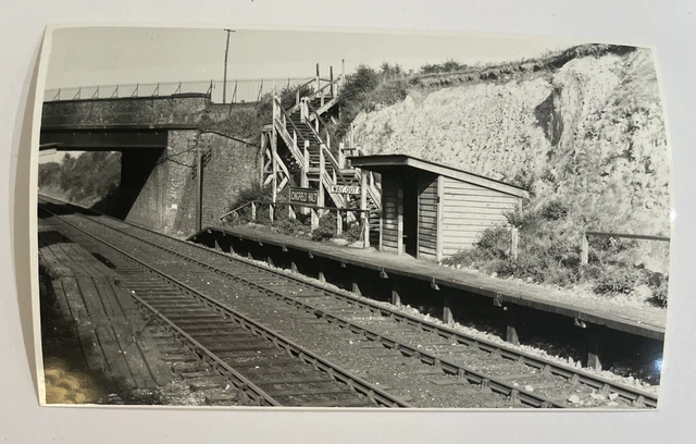 RAILWAY STATION PHOTOGRAPH - Longfield Halt - D767A £3.50 - PicClick UK