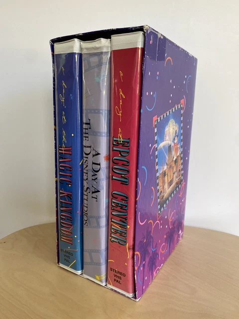3 X WALT Disney World VHS A Day At Magic Kingdom, Disney Studios ...