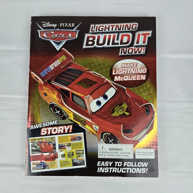 DISNEY PIXAR CARS Build It Lightning McQueen Children's Book New - Rare ...