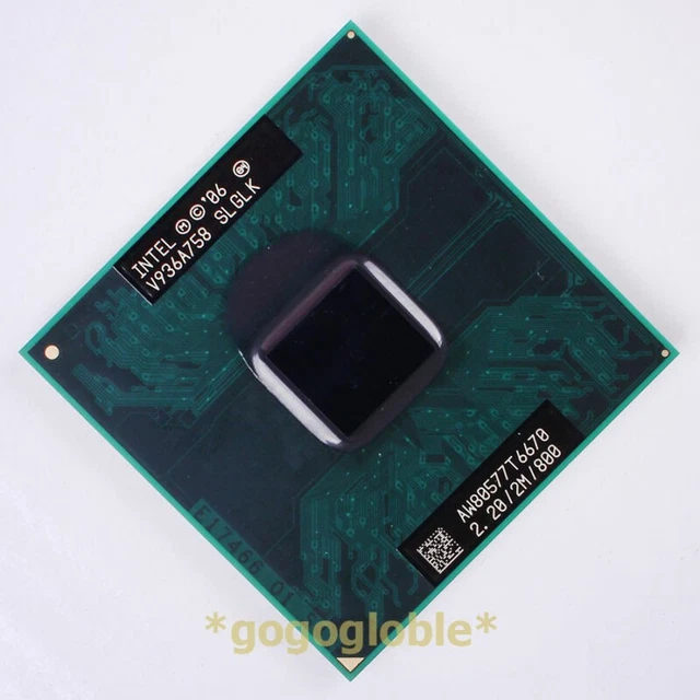 WORKING INTEL CORE 2 Duo T6670 2.2 GHz Dual-Core SLGLK CPU Processor £9 ...