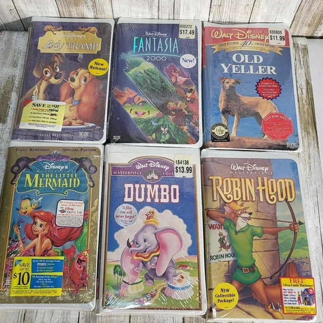 VINTAGE 1994-1999 Walt Disney Masterpiece Collection VHS Tapes Brand ...