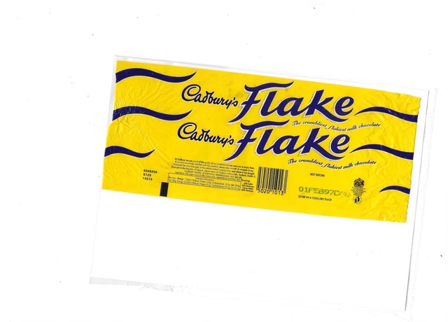 CADBURYS FLAKE MILK Chocolate Bar Wrapper 1997 $2.51 - PicClick