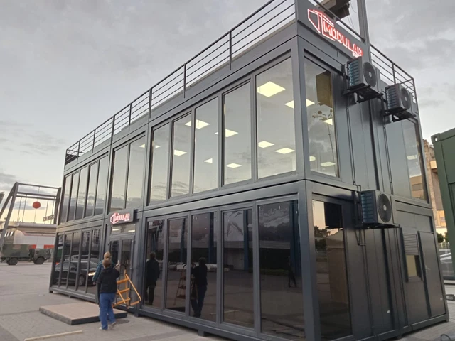 MODULAR BUILDING, PORTABLE Cabin, Two-storey Container Building, ISO ...