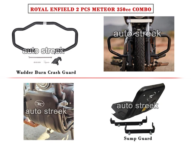 FIT FOR ROYAL Enfield Meteor 350 cc "Engine Guard and Sump Guard" £124. ...