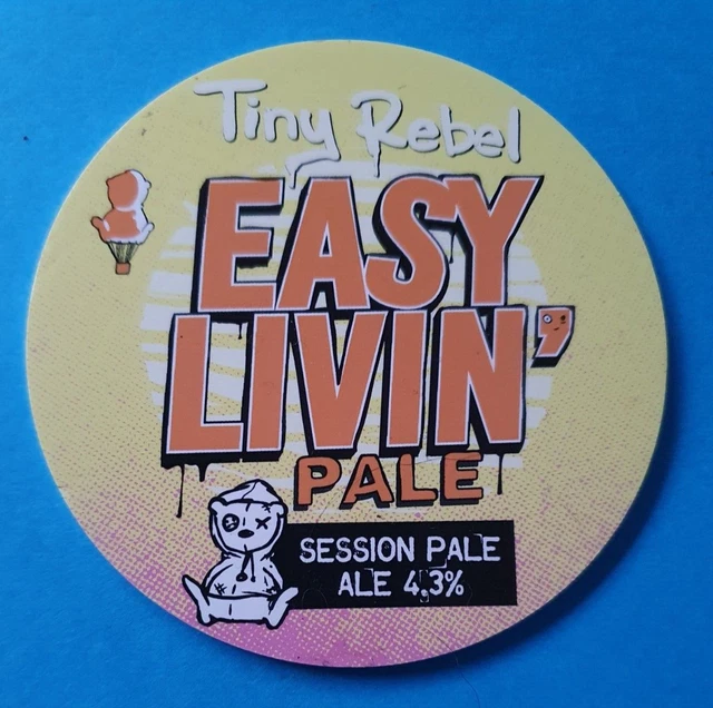 CRAFT BEER KEG font pump badge TINY REBEL brewery EASY LIVIN' ale Wales £1.50 - PicClick UK