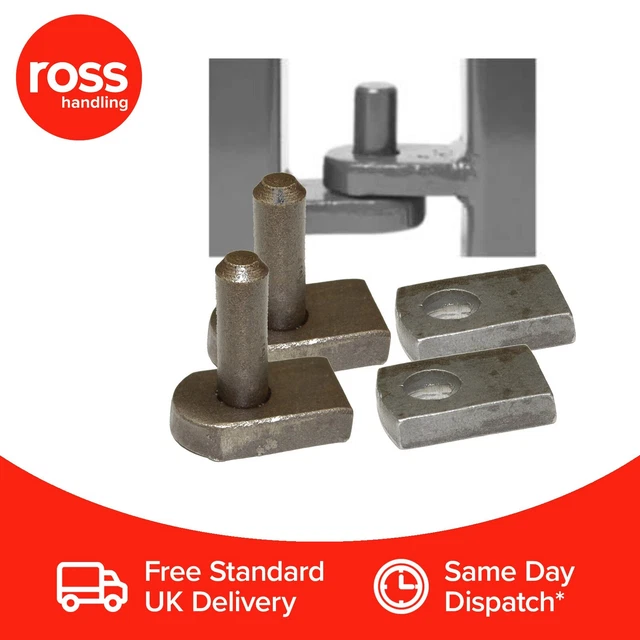 WELD ON GATE Hinge Set 12mm Pin & Hole - Welding Gate Hooks Gate Eyes ...