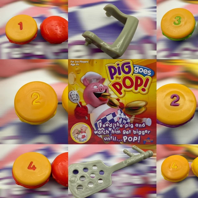 PIG GOES POP ! by Drumond Park Replacement Pieces - Spare Game Parts ...