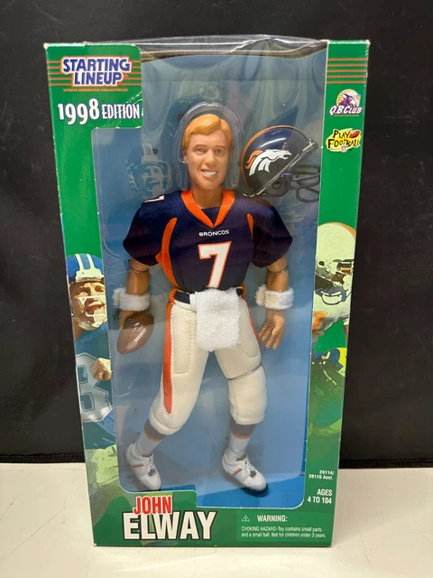 JOHN ELWAY 1998 Edition Starting Lineup 12 Inch Fully Poseable Figure ...