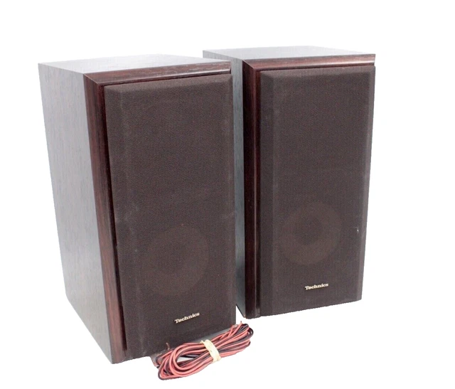 TECHNICS SB-HD350 BOOKSHELF Speakers, Studio Monitors, brown, 6 Ohms ...